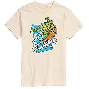 HYBRID APPAREL - Teenage Mutant Ninja Turtles - So Board - Men's Short Sleeve Graphic T-Shirt - Size 2 X-Large Cream