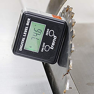 Trend Digital Level Box and Angle Finder (Magnetic Base & LCD Display) for Woodworking and Accurate Table/Miter Saw Angle Setting, Black, DLB