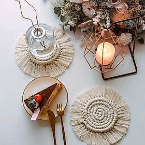 Klhamky 3mm x 547yd Natural Macrame Cotton Cord - 4 Strand Twisted Beige Cotton Cord for Handmade Wall Hanging, DIY, Craft Making, Knitting, Plant Hangers, Decorative Projects