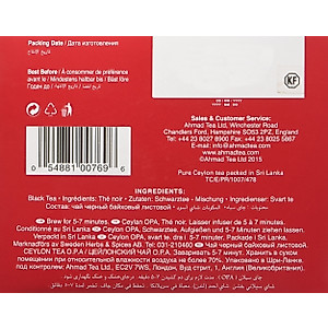 Ahmad Tea Black Tea, Ceylon Opa Loose Leaf, 454g - Caffeinated & Sugar-Free