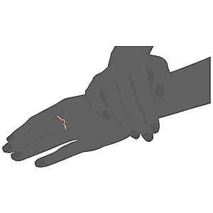 Amazon Essentials 18K Yellow Gold Over Sterling Silver Crystal Rainbow Color Stackable Ring, Size 8, (previously Amazon Collection)