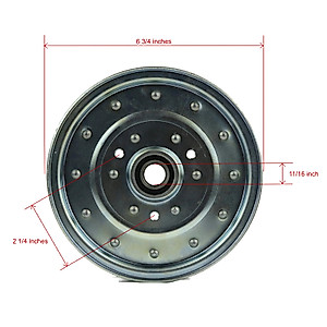 The ROP Shop Flat Idler Pulley for 2005-2007 Toro Z Master Z453-74417 with 48" Deck Mowers