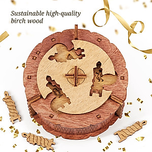 iDventure Birthday Cake Puzzle Gift Box - Tricky Gift Packaging - 3D Puzzle Box for Adults - Money Treasure Box for Cash - Escape Room Game - Brain Teaser - Birthday Gift Gadget for Men and Women