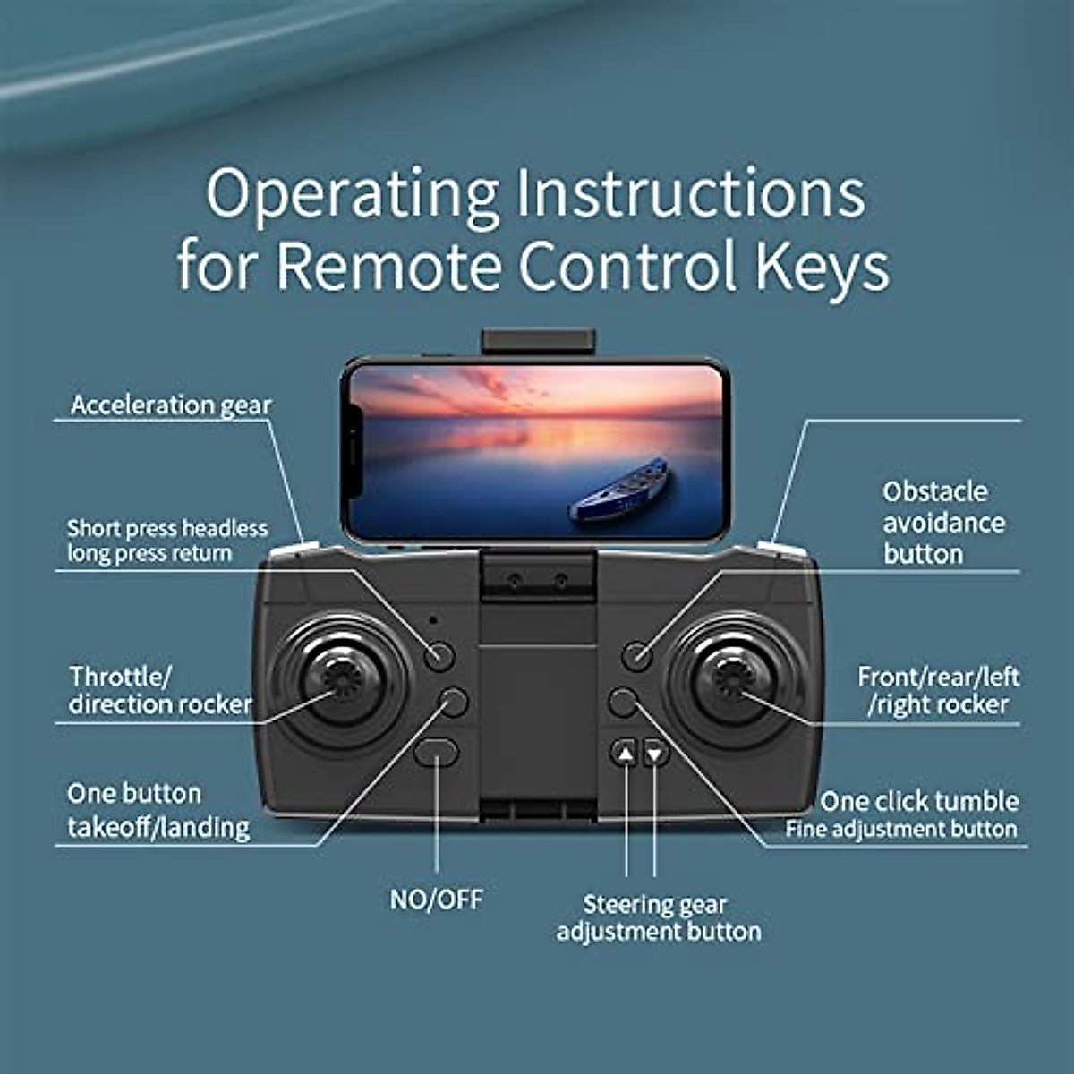 New Mini 4k HD Camera Drone, Aerial Photography Single Camera Remote Control Aircraft, Intelligent Four-Sided Obstacle Avoidance Four-Axis Folding Flying Machine