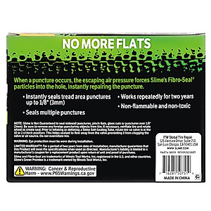 Slime 30074 Bike Inner Tubes with Slime Puncture Sealant, Extra Strong, Self Sealing, Prevent and Repair, Schrader Valve, 26"x1.75-2.125", Value 2-Pack