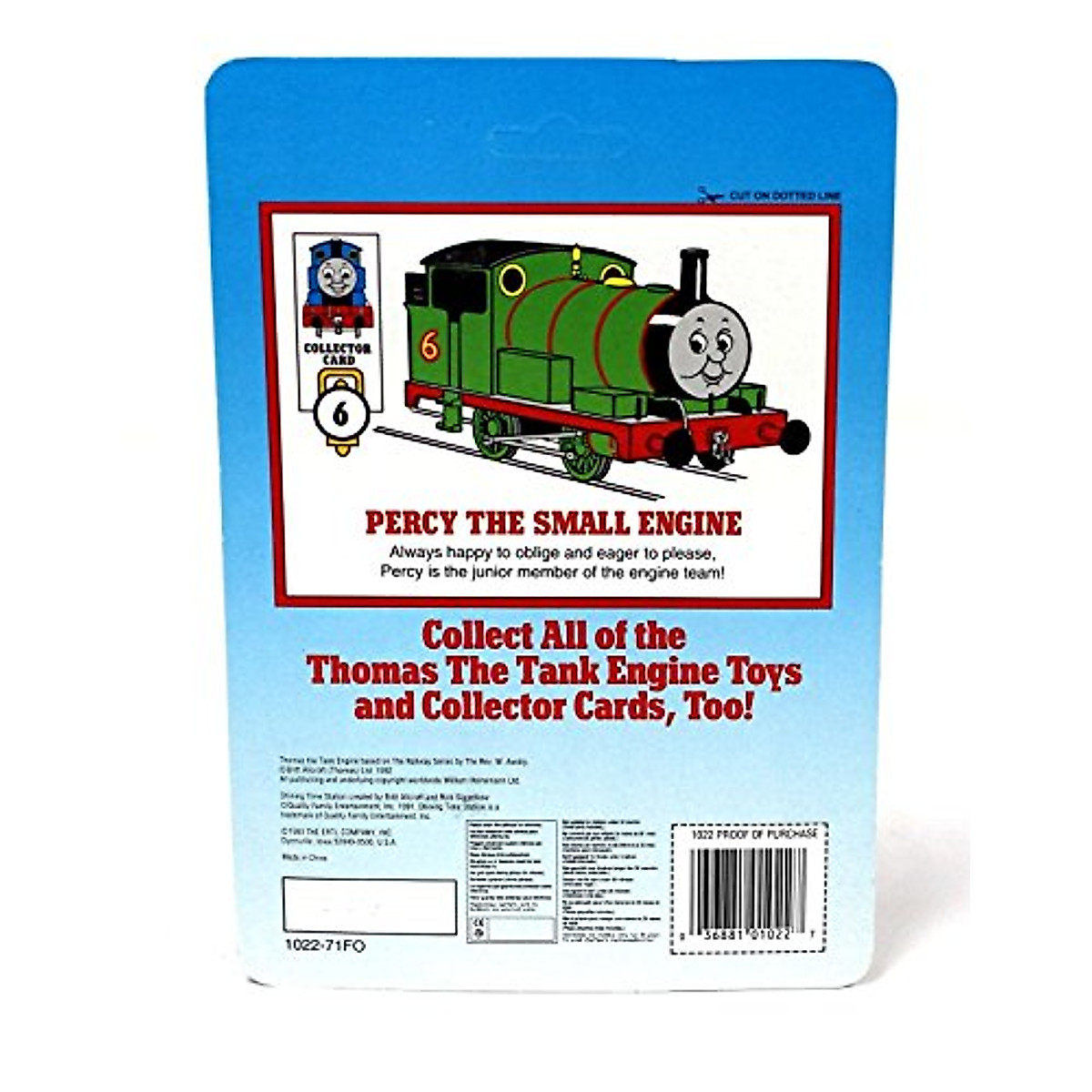 Ertl 1022 Thomas The Tank Percy The Small Engine Die Cast MOC 1991 ,#G14E6GE4R-GE 4-TEW6W229069