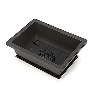 C CRYSTAL LEMON 3 Pack, Bonsai Pots, Bonsai Tree Pots with Trays - Built in Mesh, Six Inch Large Planters Durable Shatter Proof Poly-Resin