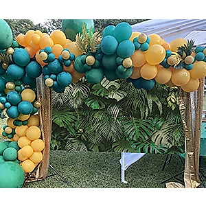 Yongqian Tropical Green Leaves Photography Backdrops Nature Safari Party Decoration Outdoorsy Newborn Baby Shower Backdrop Wedding Bridal Shower Birthday Photo Background Studio Props 7x5ft