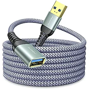 AINOPE USB 3.0 Extension Cable 10FT Type A Male to Female USB Extension Cord High Data Transfer Compatible with Webcam,Gamepad, USB Keyboard, Flash Drive, Hard Drive, Printer