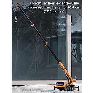 Gemini&Genius 1/50 Scale Autocrane Toys, Crane Truck Construction Vehicle, Alloy Boom Truck Engineering Car Models, Great Gifts, Collections, Cake Toppers, Room Decoration for Kids