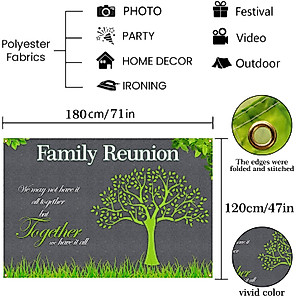Family Reunion 6 X 4 Ft Backdrop We are Family Banner Family Tree Photo Booth Props Family Background for Housewarming Adoption Family Gathering Party Decorations