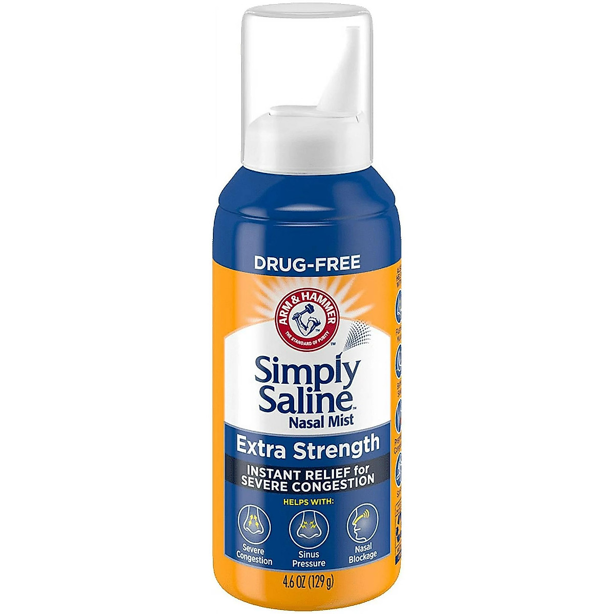 Simply Saline Nasal Mist Extra Strength Severe Congestion 4.6 oz (Pack of 4)