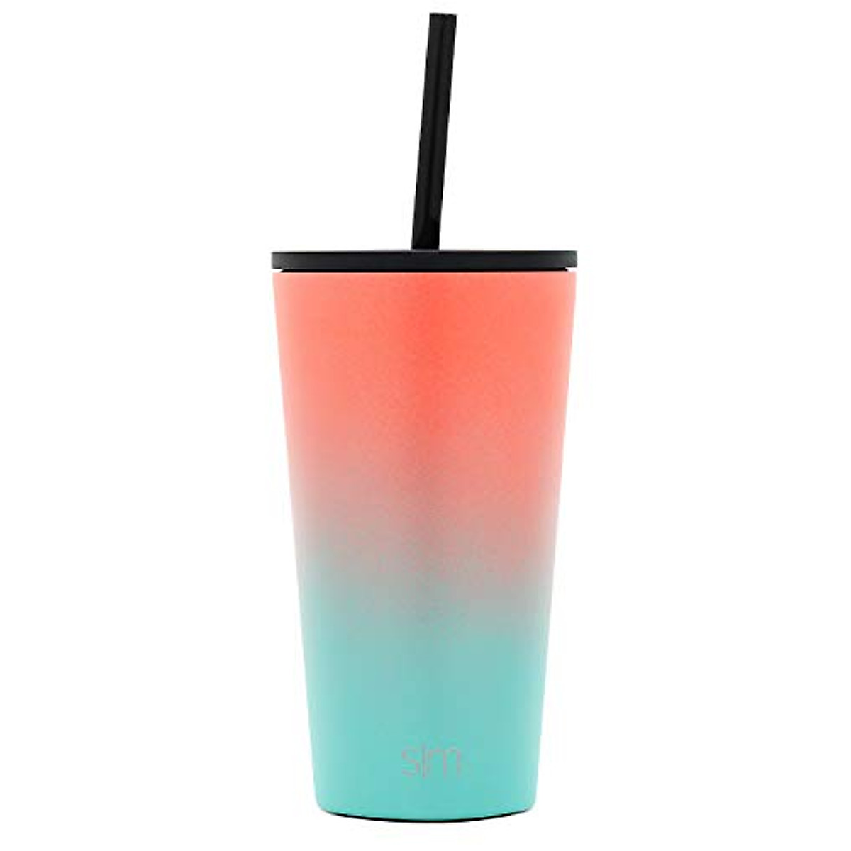 Simple Modern Insulated Tumbler with Lid and Straw | Iced Coffee Cup Reusable Stainless Steel Water Bottle Travel Mug | Gifts for Women Men Her Him | Classic Collection | 16oz | Havana