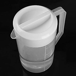 Aislor Plastic Straining gallon pitcher,Dishwasher Safe White 2500ML