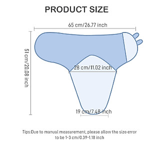 ZIGJOY Newborn Swaddle 2 Pack Easy Adjustable Cotton Swaddle Improve 1.0 TOG Sleep Swaddle Wrap for Baby 0-2 Months (Fox)