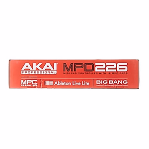 AKAI Professional MPD226 - USB MIDI Controller with 16 RGB MPC Drum Pads, Fully-Assignable Production-Ready Controls, and Production Software Package