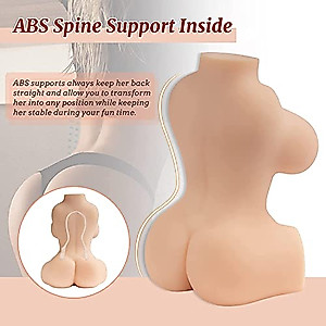 5.5LB Sex Doll Male Masturbator with Realistic Boobs Vagina& Anal, Lifelike Pocket Pussy with Built-in Spine,Adult Toys Love Doll for Men