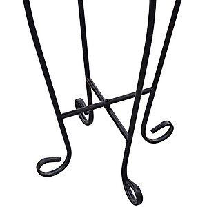 FAMIROSA Mosaic Side Table Plant Table Blue White