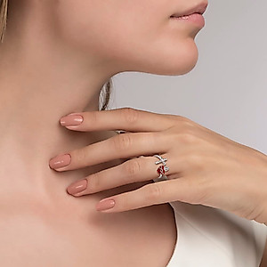 Sacred Heart of Jesus Ring 925 Sterling Silver Cross Rings God's Love Jewelry Amulet Gifts for Women (8)