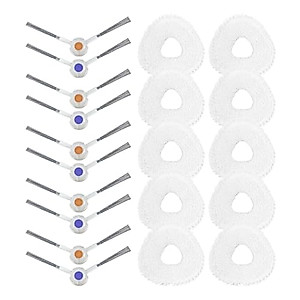 LCHONGMING Compatible for Narwal J4，Side Brush，Mop Cloths Rag，Integrated Robot Vacuums Spare Parts Accessories Replacement，Vacuum Cleaner Accessories.Mop Cloths Rag