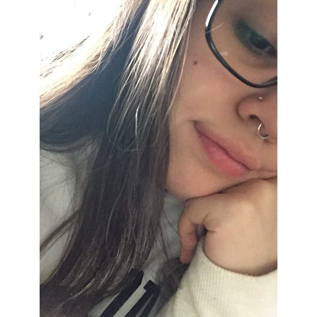 D.Bella Nose Rings 10Pcs 18G Nose Screw Rings Studs Surgical Steel Piercing Jewelry 2mm Clear CZ Silver