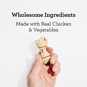 DreamBone Mini Chews With Real Chicken 24 Count, Rawhide-FreeChews For Dogs