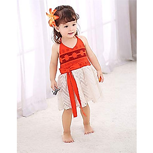 Baby Girls Princess Dress Costume Onesie Romper Bodysuit Halloween Christmas Dress Up (E66,18-24 Months)