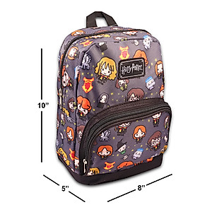 Fast Forward New York Harry Potter Preschool Backpack for Kids, Toddlers,6 Pc School Supplies Bundle with Hogwarts 10inch Mini Boys and Girls, Stickers, Decal, More