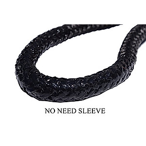 1/2"*20ft Kinetic Recovery Rope,1/2" Energy Rope, Kinetic Rope,Double Braided Nylon Rope (Black)