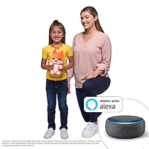 Fuzzible Friends Cubby The Fox Plush Light Up Toy – Works with Compatible Amazon Echo Devices for Interactive Activities and Sounds – Amazon Exclusive
