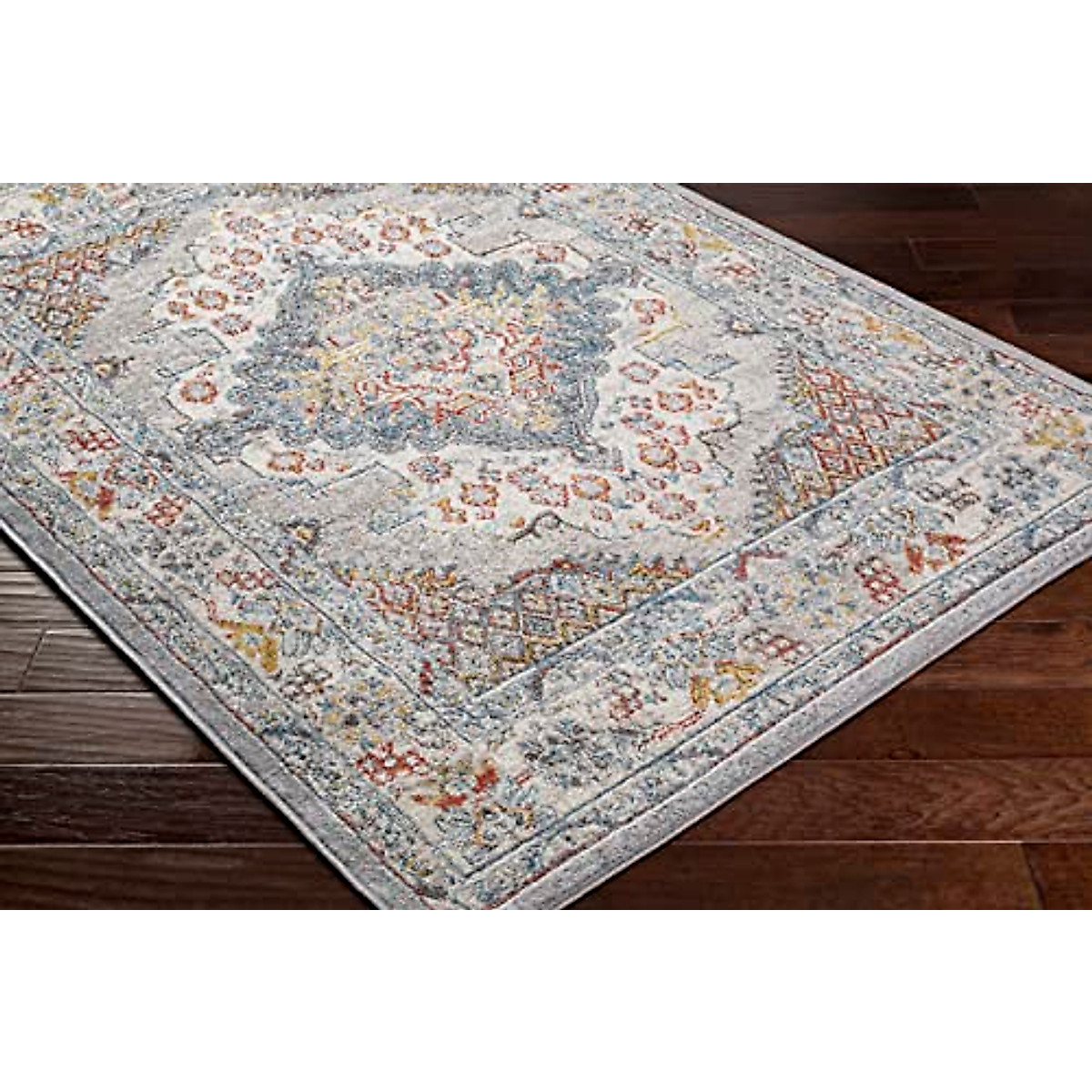 Artistic Weavers Anja Oriental Medallion Area Rug,5'2" x 7',Grey