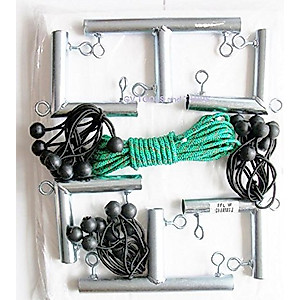 10' x 20' Outdoor Hanging Home Theater Portable Projection Movie Screen Kit 1" Fittings ~ Pipe NOT Included