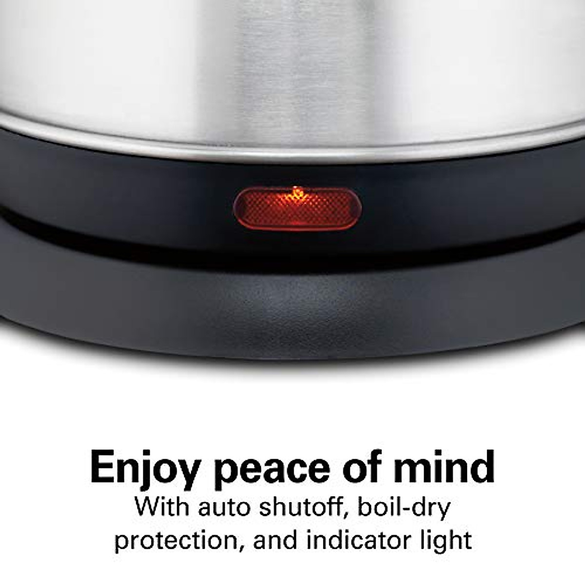 Hamilton Beach Gooseneck Pour Over Electric Tea Kettle, Water Boiler & Heater, 1.2 L, Cordless, Auto-Shutoff & Boil-Dry Protection, Stainless Steel (40899)