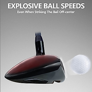 POSSOT Golf Hybrid, Utility Golf Clubs with 40 Inch Black Graphite Shaft, Hybrid Golf Clubs for Men and Woman, Regular Flex