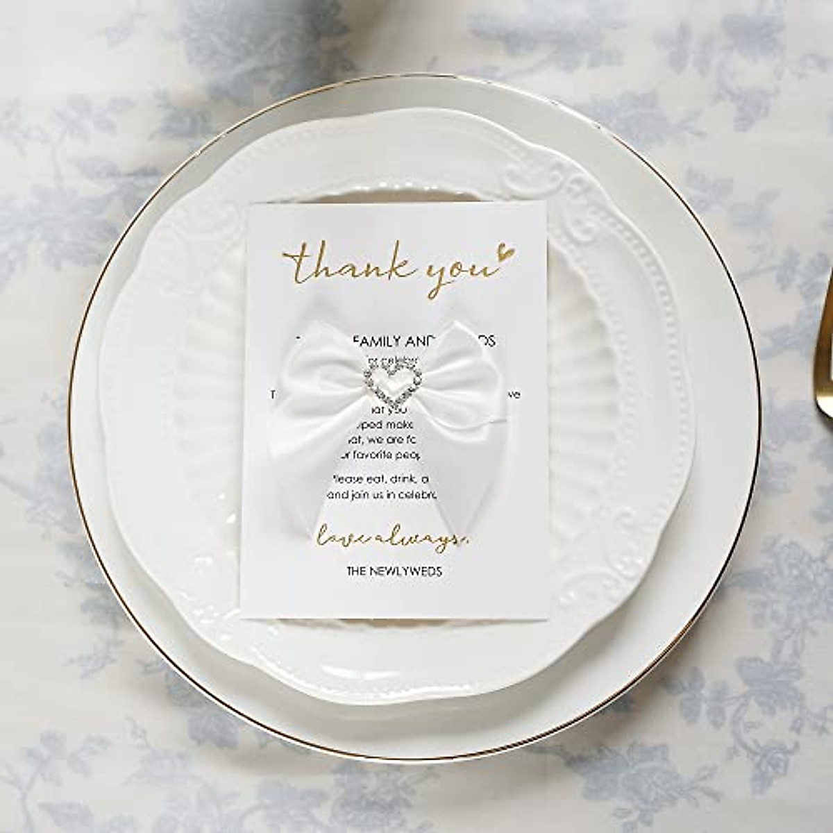 AIMUDI White Bows Satin Ribbon Rhinestone Bows 3" Premade Sparkle Bows with Gems Pre-Tied Craft Bows with Rhinestone Gift Bows for Wedding Sewing Crafts Gift Wrapping Baby Shower - 12 Counts