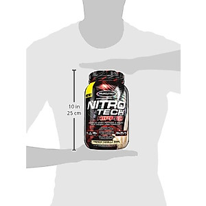 Protein Powder for Weight Loss MuscleTech Nitro-Tech Ripped Whey Protein Powder + Weight Loss Formula Lose Weight Weight Loss Protein Powder for Women & Men Vanilla, 2 lb(package may vary)