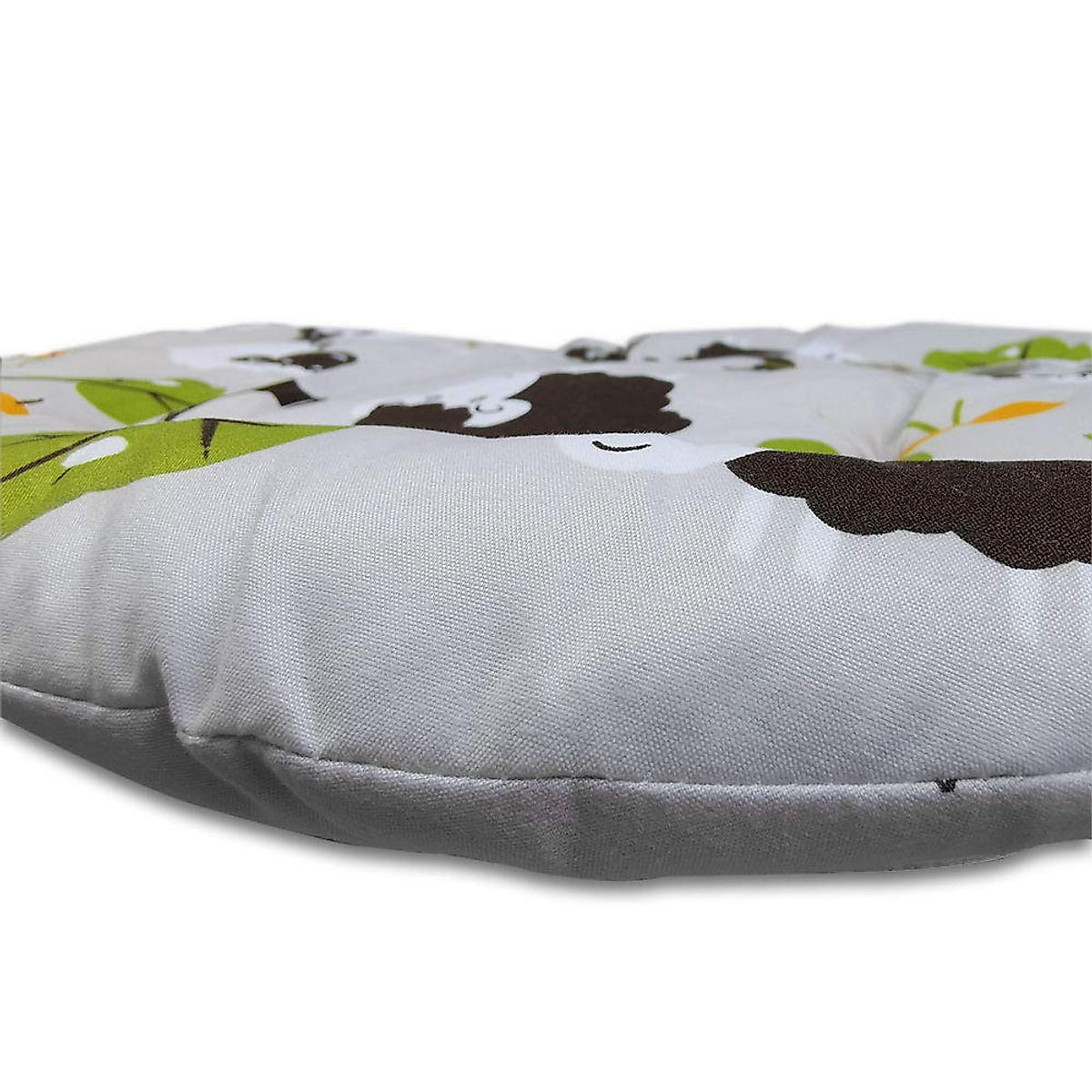 Twoworld High Chair Cushion, Large Thickening Baby High Chair Seat Cushion Liner Mat Pad Cover Breathable(Grey Sheep)