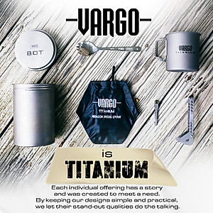 Vargo Titanium Dig Dig Tool | Compact Backpacking Trowel Shovel for Camping & Outdoor Activities | Light Weight Essential Multi Tool Shovel & Tent Stake for Hikers & Outdoor Survivors