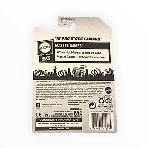 DieCast Hotwheels '10 Pro Stock Camaro, Games 5/5 [Yellow] 149/250