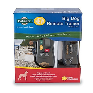 PetSafe Big Dog Remote Training Collar for Medium and Large Dogs Over 40 lb. with Tone and Static Stimulation, Waterproof, Up to 100 Yards of Range, Electronic K-9 E-Collar