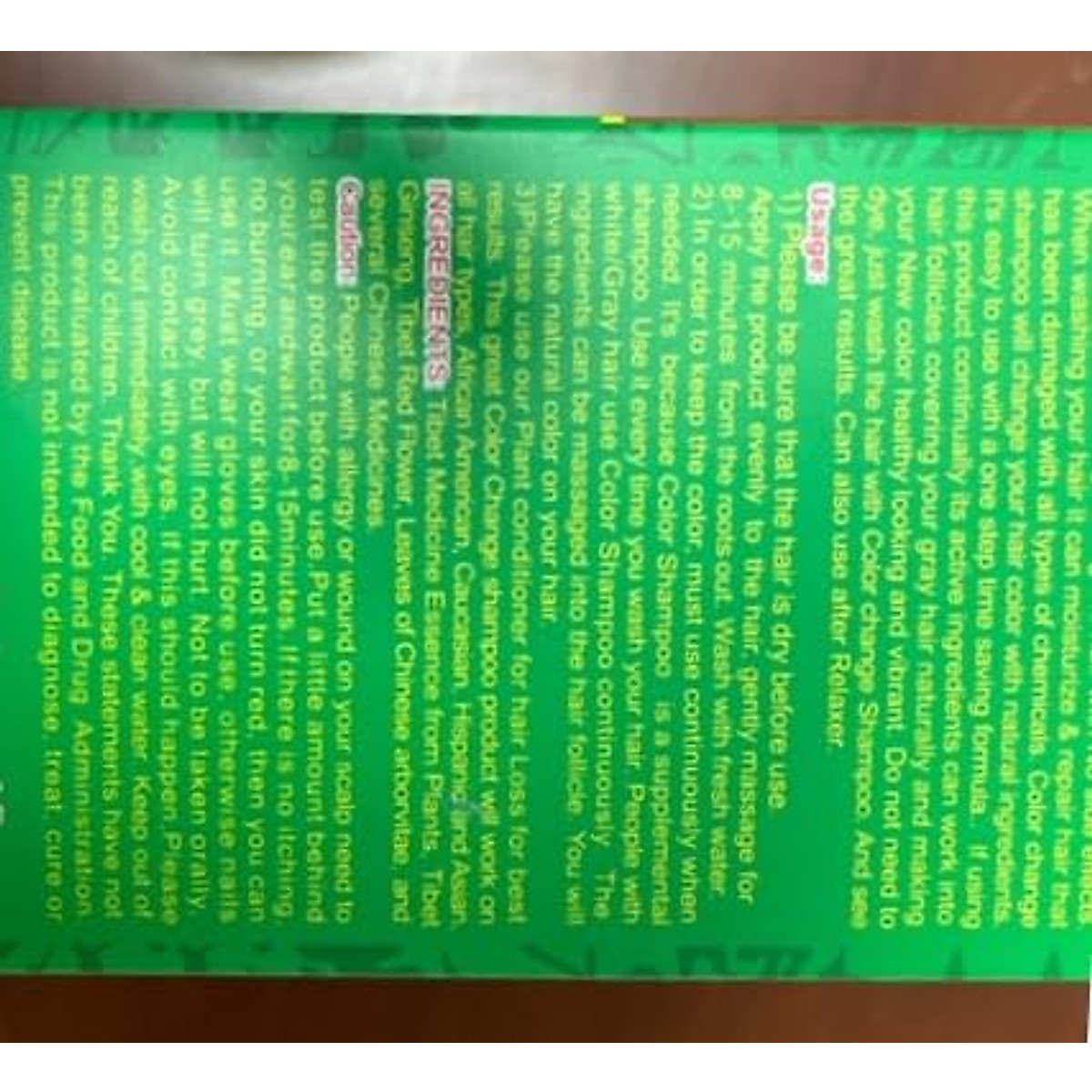 Deity America Natural Herbal 2in1 Formula Color Change Shampoo, Dark Brown Rinse 6 ea