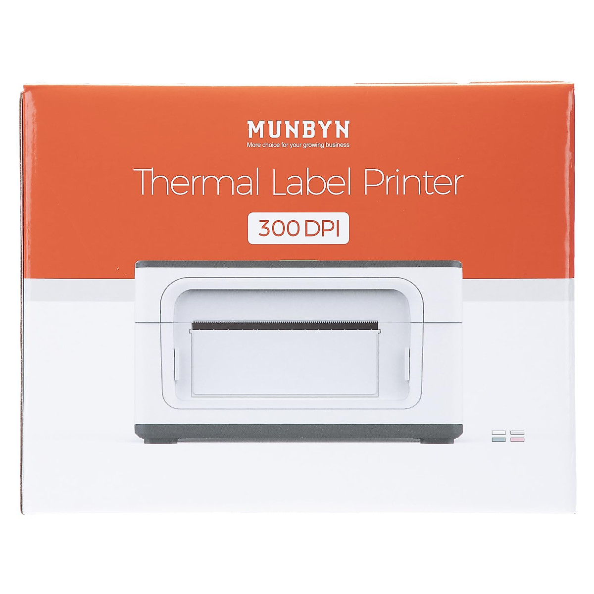 MUNBYN Thermal Label Printer 300DPI, 4x6 USB Shipping Label Printer for Shipping Packages & Small Business, Thermal Printer for Shipping Labels with USPS Shopify Ebay, One-Click Setup for Windows Mac