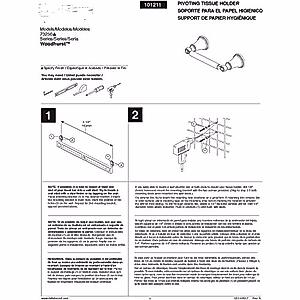 Delta Faucet 73250-SS Woodhurst Toilet Paper Holder, Stainless