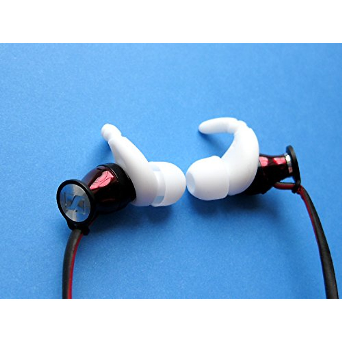 6pcs (W-NSTB) Left and Right Side Stabilizers Wing Fins Adapters Eartips Compatible with Sennheiser (M2 IE) Momentum I and G, HD1, HD1 Free and IE, CX, CXC, CXL, OCX, MM Series in Ear Earphones