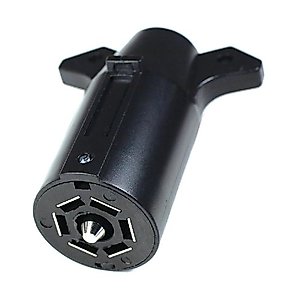 Husky 30140 7-Way RV Blade Plastic Trailer Connector for Trailer Side Plug
