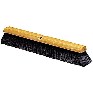 SPARTA Flo-Pac Horsehair Floor Sweep, Floor Brush for Cleaning, 24 Inches, Black