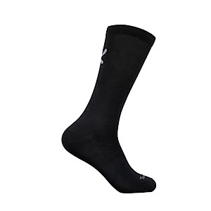 Terramar Standard Thermasilk Mid Calf Sock, Black, Large