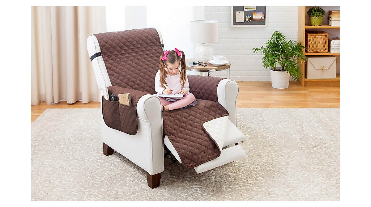 Couch Guard XL Recliner Cover - Stylish & Reversible Sofa Slipcover