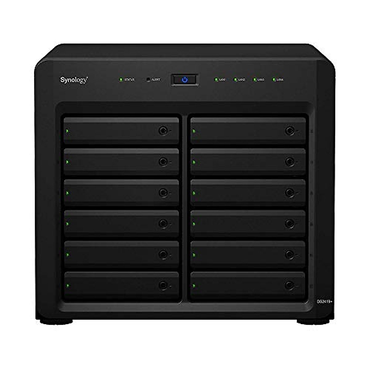 Synology DiskStation DS2419+ iSCSI NAS Server with Intel Atom 2.1GHz CPU, 16GB Memory, 48TB HDD Storage, DSM Operating System