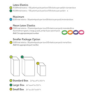 American Orthodontics Elastics Wildlife Gorilla | Medium, 4.5 Oz, 3/16" Size, 100 Packs Per Box, 10,000 Total | Made in The USA | Exacting Dimensions, Precision Cutting, Top Quality Latex Tubing
